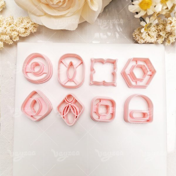 Geometric Frame Polymer Clay Cutters